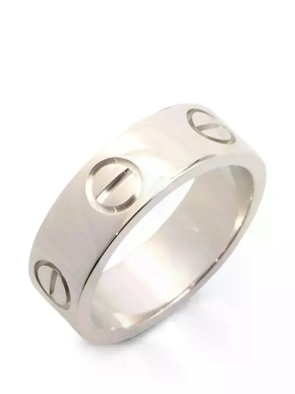 Cartier 18k White Gold Love Ring - Silver
