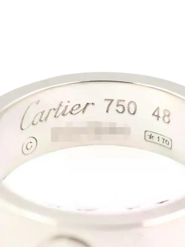 Cartier 18k White Gold Love Ring