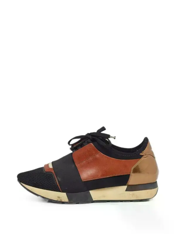 Balenciaga Race Runner Mesh Sneakers - Black