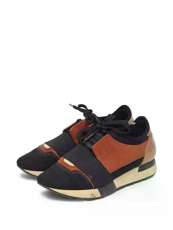 Balenciaga Race Runner Mesh Sneakers - Black