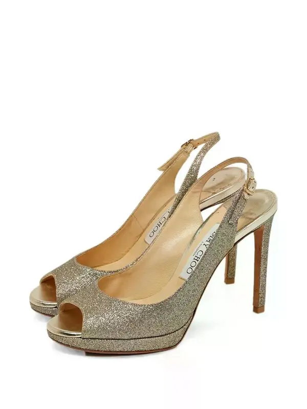JIMMY CHOO Glitter Slingback Pumps