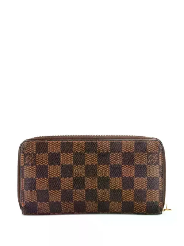 LOUIS VUITTON Zippy Wallet Damier Small Wallets - Brown