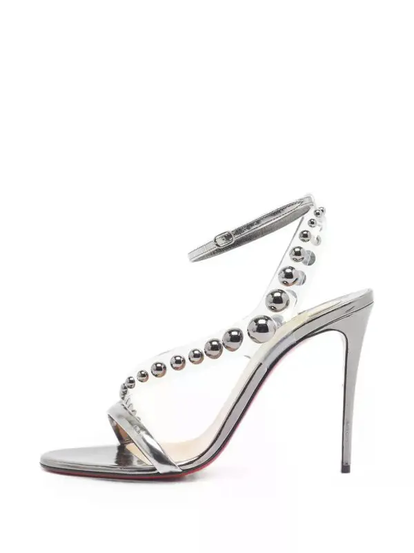 CHRISTIAN LOUBOUTIN Jewel Embellished Sandals - Silver
