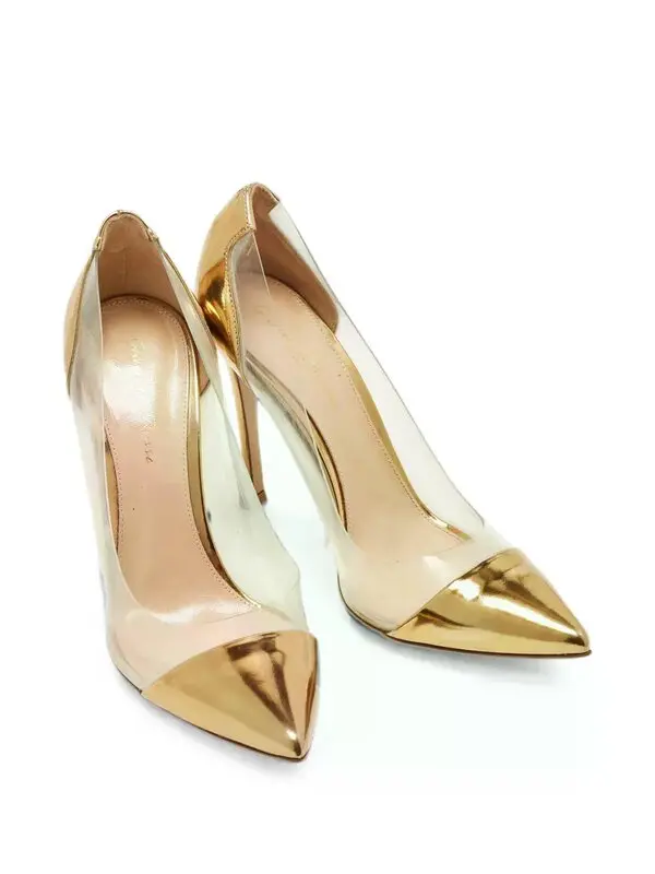 GIANVITO ROSSI Pointed-toe Stiletto Pumps - Gold