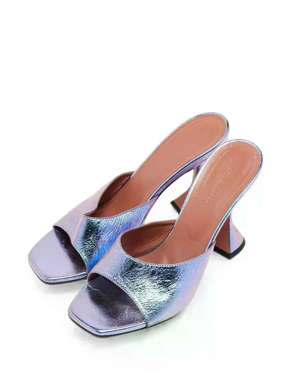 Amina Muaddi Lupita Leather Sandals