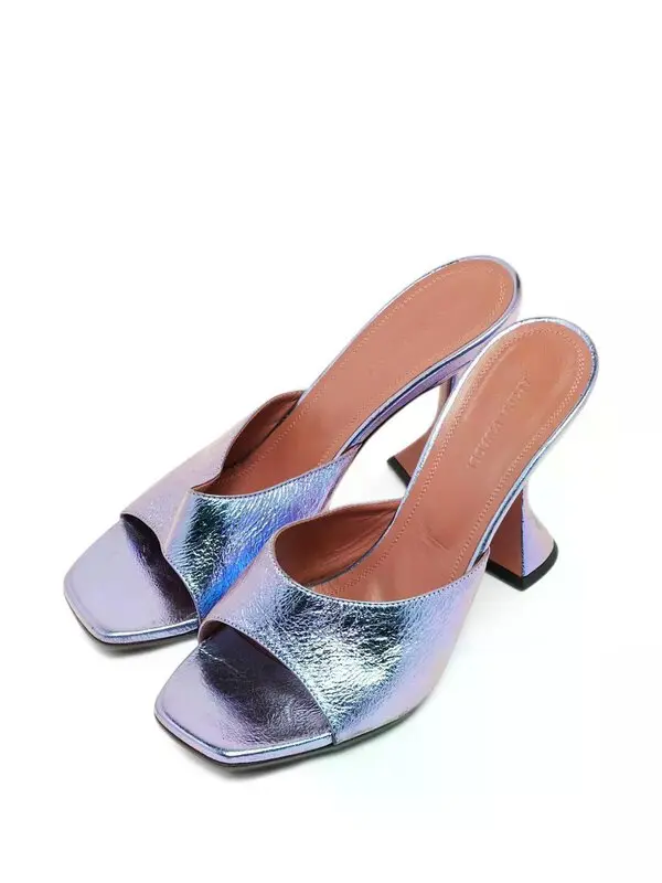 Amina Muaddi Lupita Leather Sandals