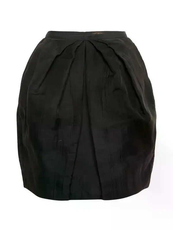 LOUIS VUITTON Pleated Zip-up Skirt