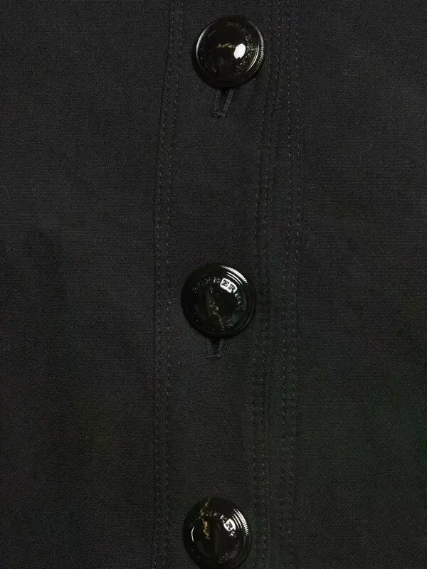 Burberry Shearling-trim Crepe Coat