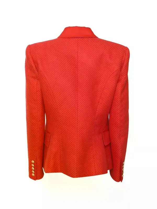 Balmain Textured Double-breasted Blazer