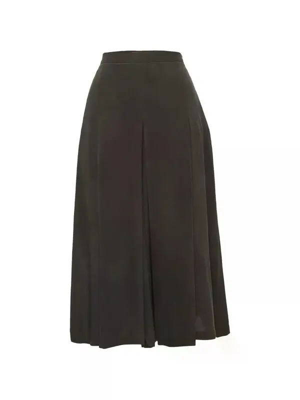 Max Mara Box Pleat Midi Skirt - Grey