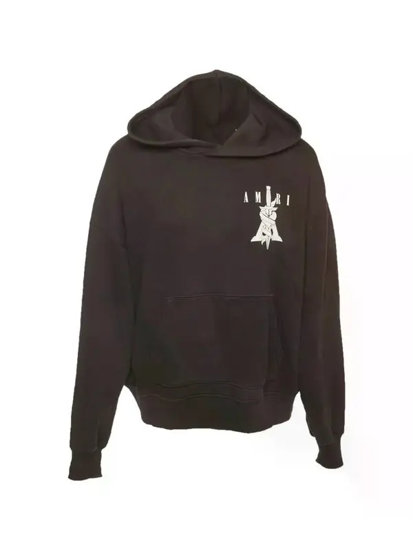 Amiri Dagger Graphic Logo Hoodie - Black