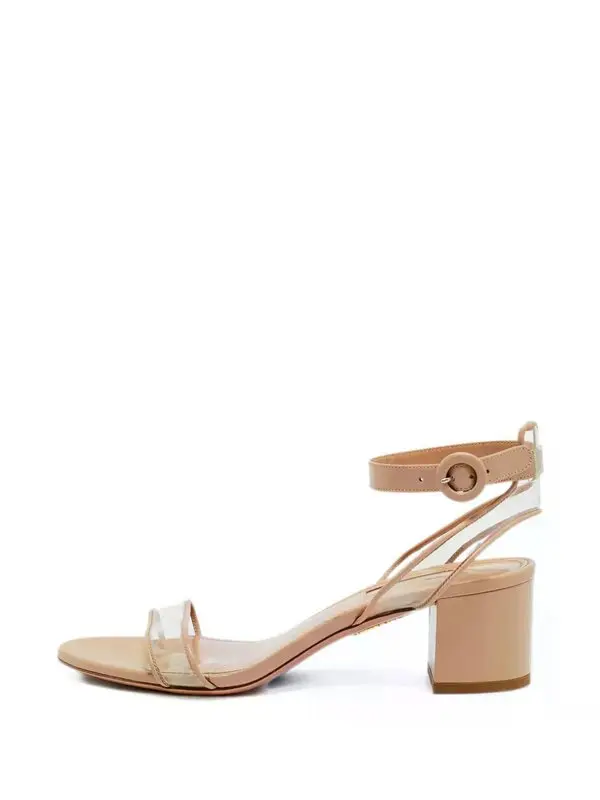 AQUAZZURA Minimalist Ankle-strap Heeled Sandals - Neutrals