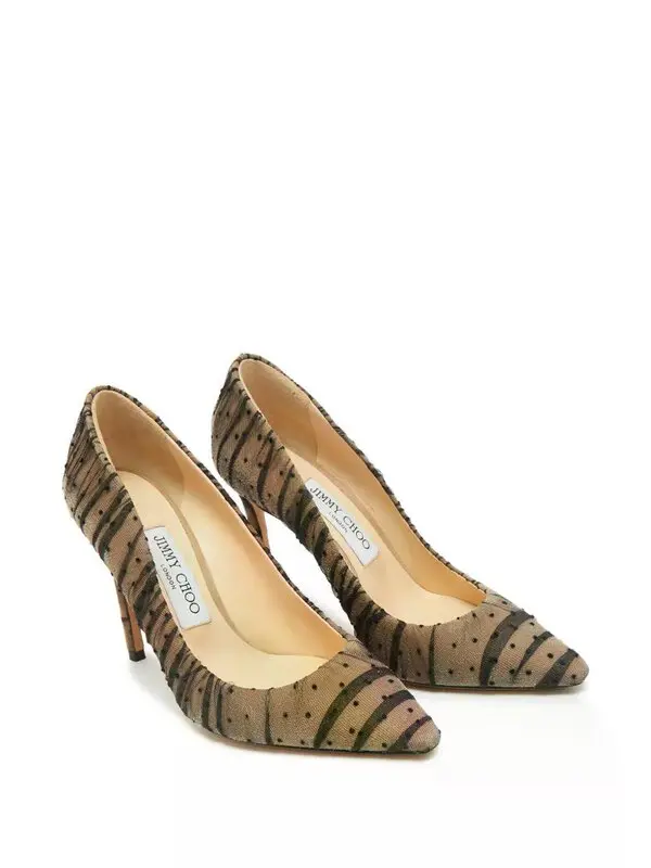 JIMMY CHOO Romy Dotted Mesh Pumps