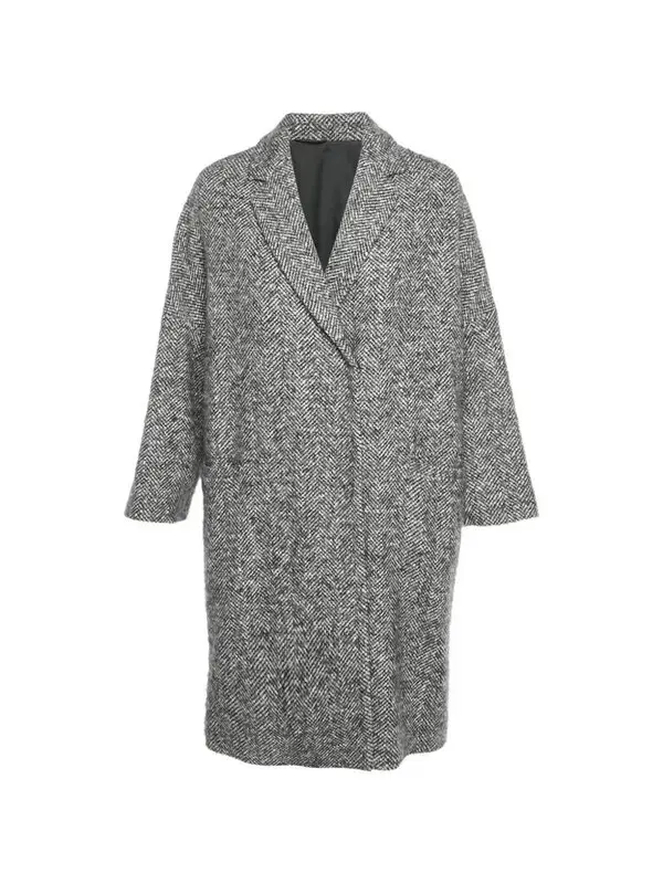 Brunello Cucinelli Herringbone Oversized Coat