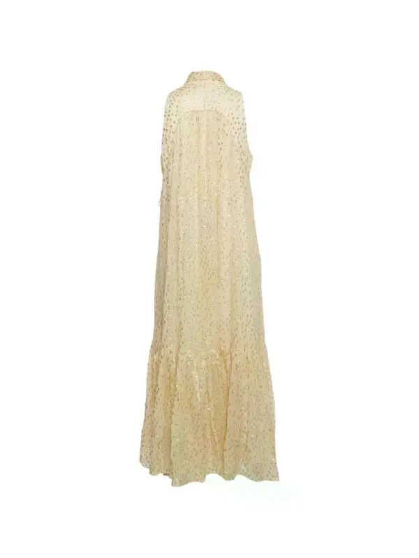 Zimmermann Maxi Fil Coupé Pussy-bow Dress - Neutrals
