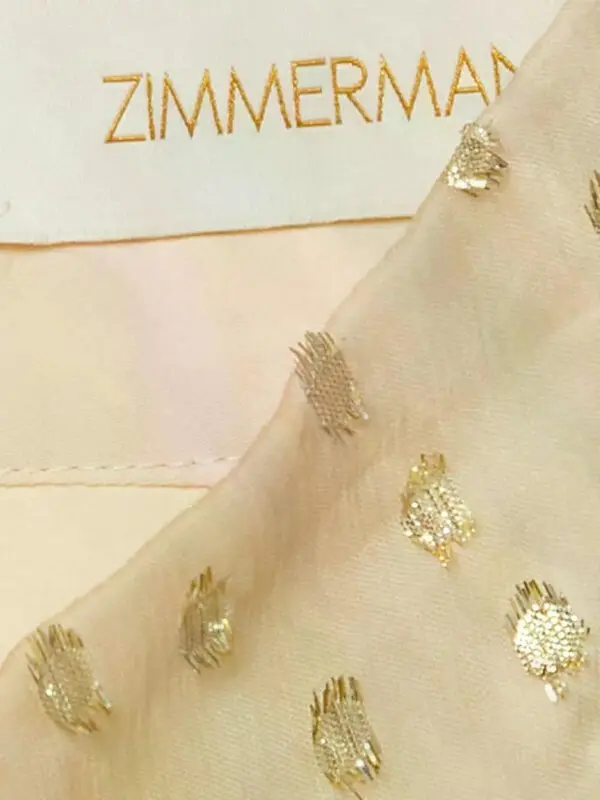 Zimmermann Maxi Fil Coupé Pussy-bow Dress