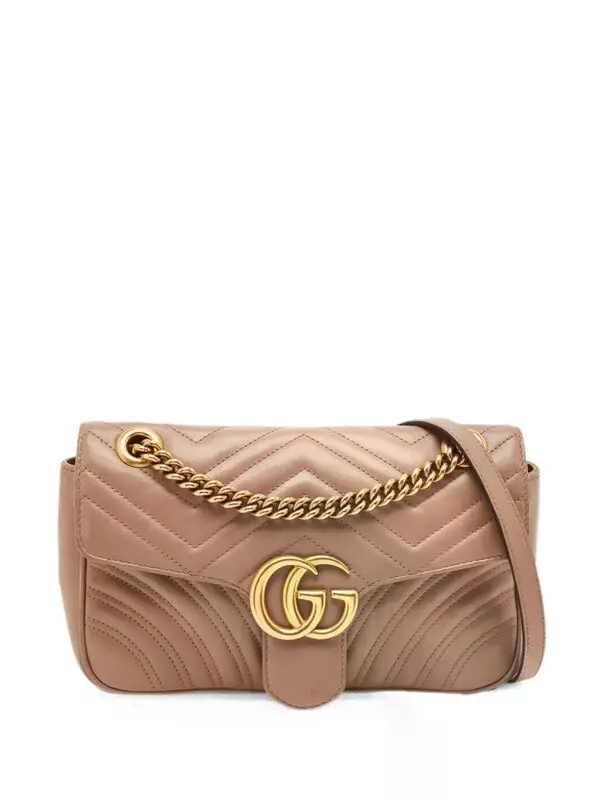 Gucci Gg Marmont Matelassé Shoulder Bag - Neutrals
