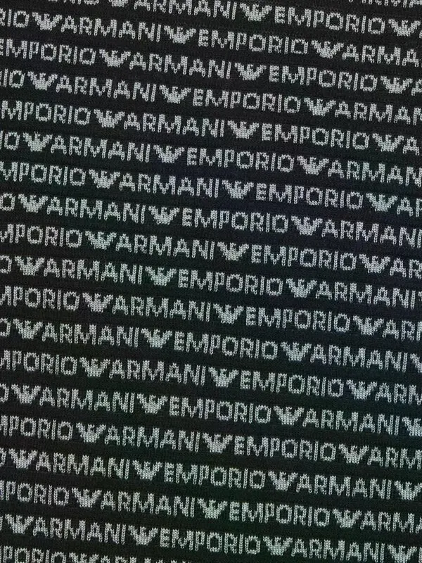 Emporio Armani All-over Logo Knit Sweater