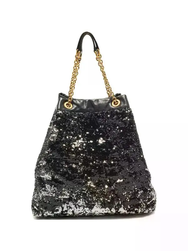 Dolce & Gabbana Miss Kristen Sequinned Tote Bag - Black