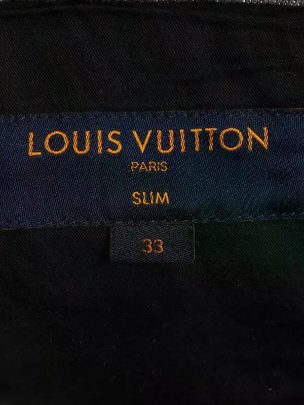 LOUIS VUITTON Slim-fit Waxed Effect Jeans