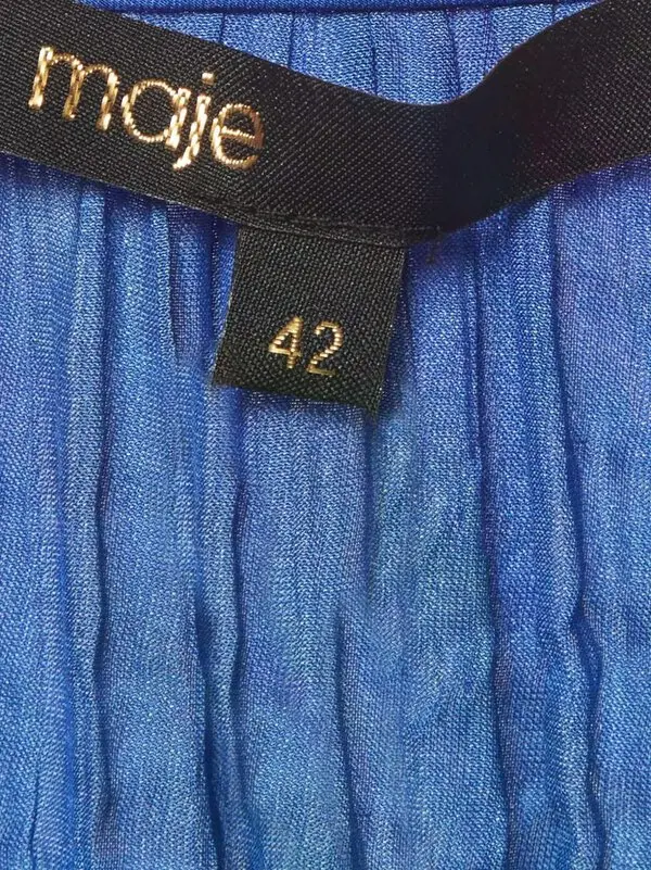 Maje Raleyma Pleated Maxi Dress