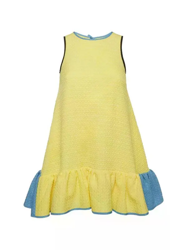 Victoria Beckham Ruffled Midi Dress - Yellow