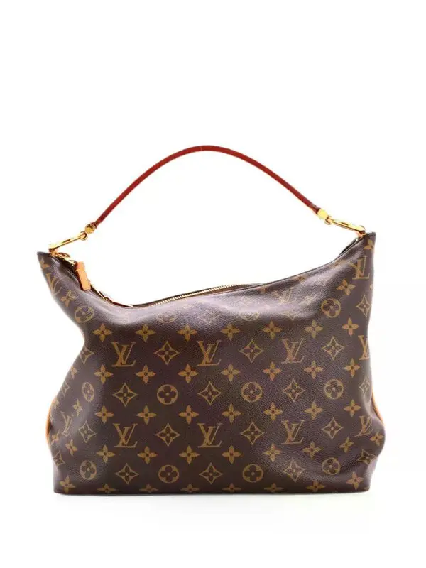 LOUIS VUITTON Monogram Canvas Sully Pm Hobo Bag - Brown