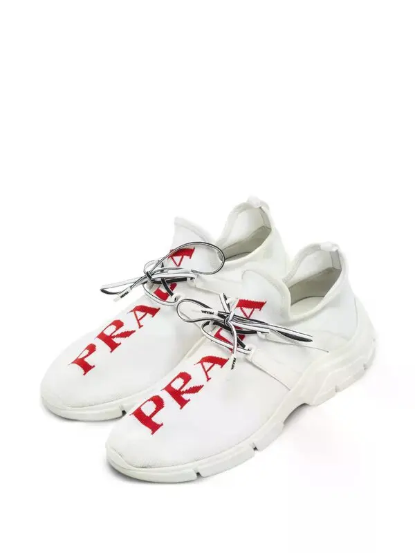 Prada Knit Logo Sneakers