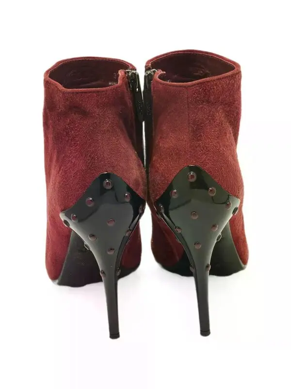 TOD'S Suede Studded Ankle Boots