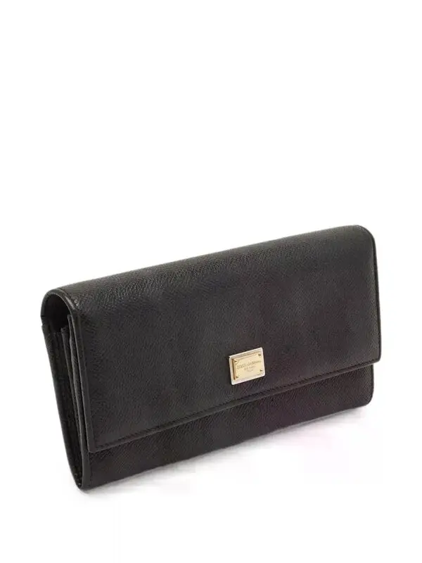 Dolce & Gabbana Logo Plaque Flap Wallet