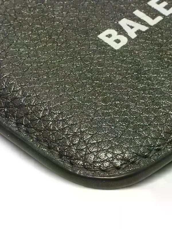 Balenciaga Logo-print Leather Card Holder