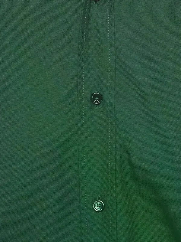 Burberry Logo-embroidered Button-up Shirt - Green