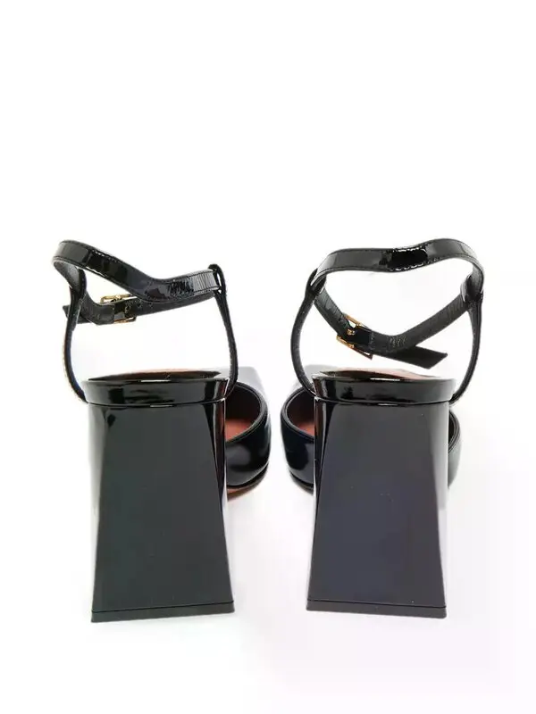 Amina Muaddi Charlotte Patent Leather Pumps