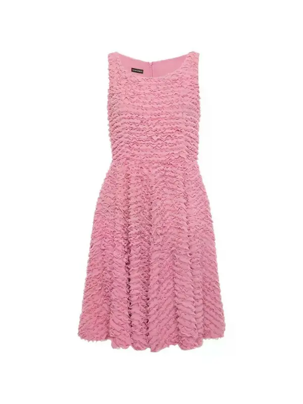 Emporio Armani Pleated Chiffon Dress