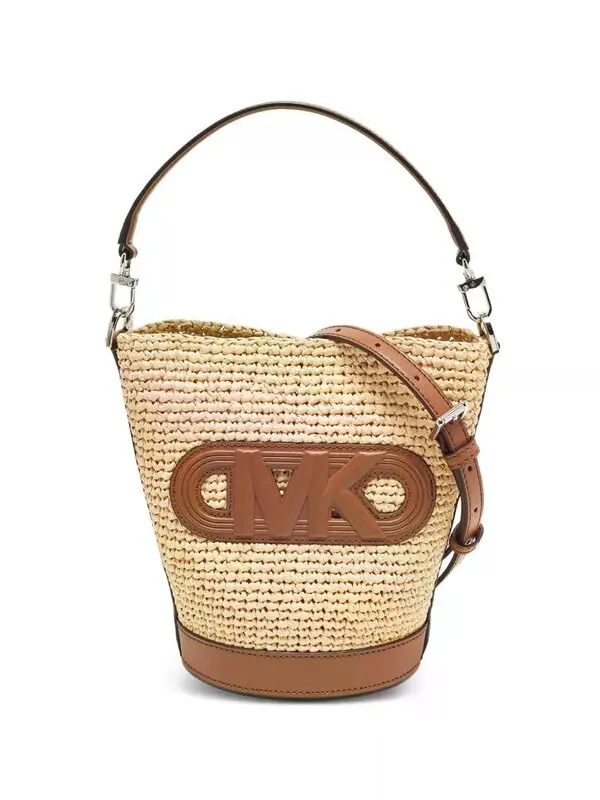 Michael Kors Small Townsend Leather-trim Bucket Bag