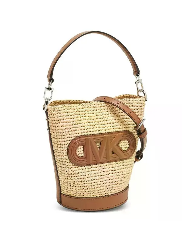 Michael Kors Small Townsend Leather-trim Bucket Bag