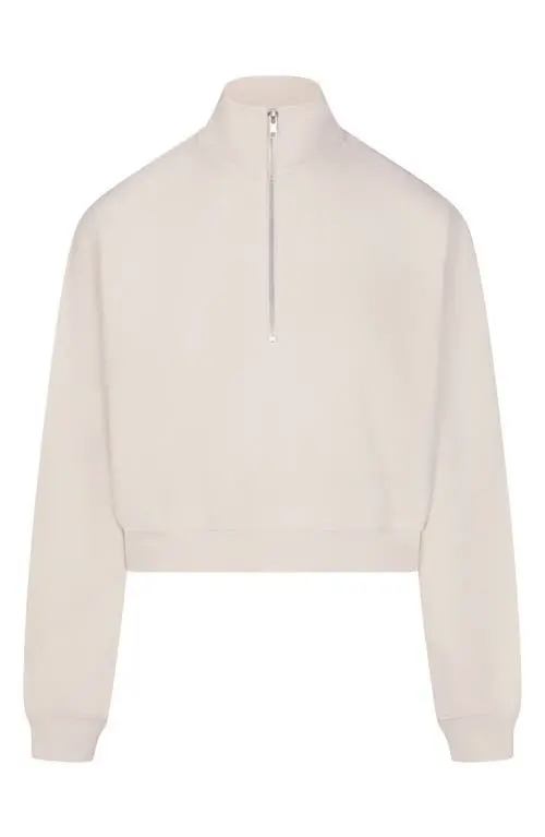 SKIMS Drapey French Terry Half Zip Pullover