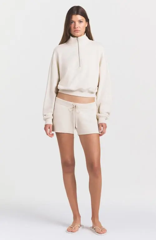 SKIMS Drapey French Terry Half Zip Pullover