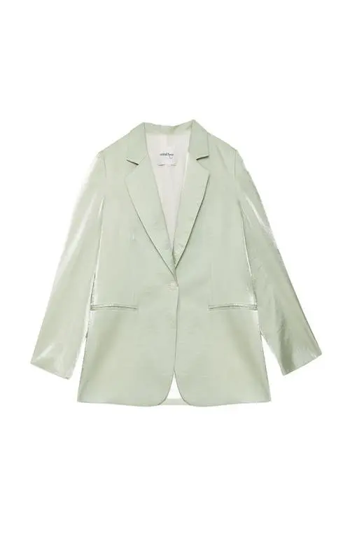 OTTOD'AME Viscose And Linen Blend Jacket With Satin Effect