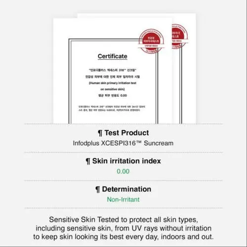 INFODPLUS Spf 50+ Hybrid Sunscreen Daily Anti Aging Care 1.01 Fl Oz