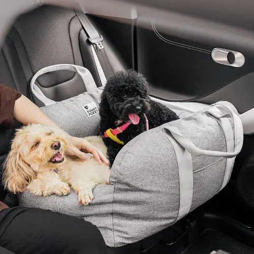 FUNNYFUZZY First Class Dog Car Seat Bed