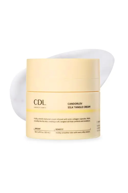CANDORLOV Face Cream Collagen Peptides Ceramide Silk Tangle Lifting 1.7 Oz - White