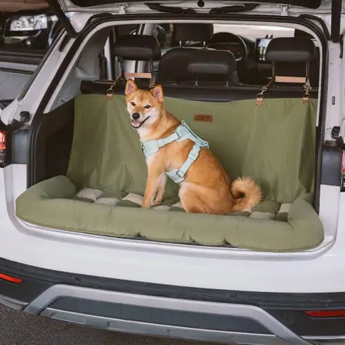 FUNNYFUZZY Chessboard Lounge Dog Car Seat Bed