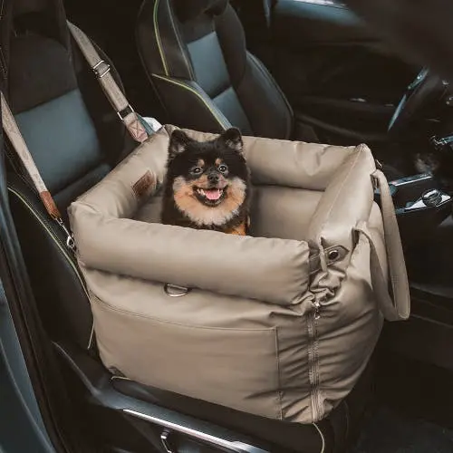 FUNNYFUZZY Voyager Dog Car Booster Bed