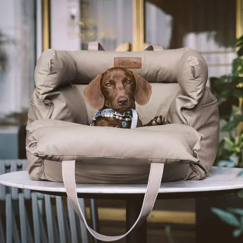 FUNNYFUZZY Voyager Dog Car Booster Bed