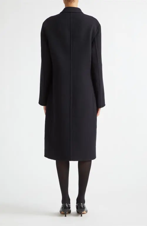JIL SANDER Slim Fit Double Face Cashmere & Virgin Wool Coat