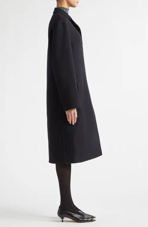 JIL SANDER Slim Fit Double Face Cashmere & Virgin Wool Coat
