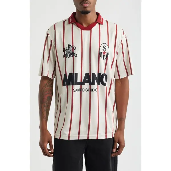 SANTO STUDIO Milano 7 Johnny Collar Short Sleeve Club Jersey