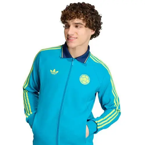 Adidas Colombia National Team 2026 Away Anthem Full-zip Jacket - Turquoise