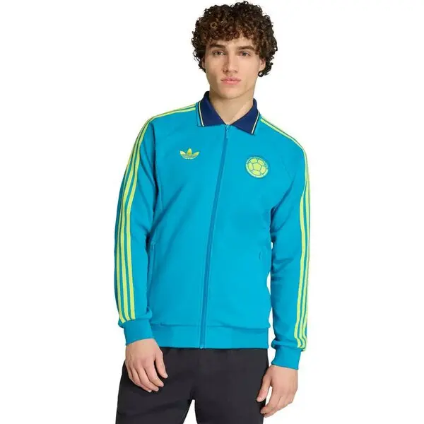 Adidas Colombia National Team 2026 Away Anthem Full-zip Jacket - Turquoise